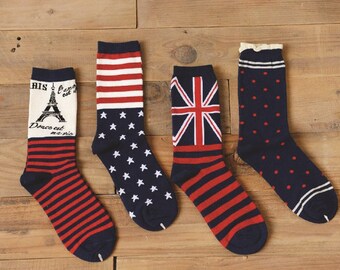 Flag socks | Etsy