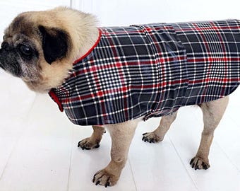 Pug raincoat | Etsy