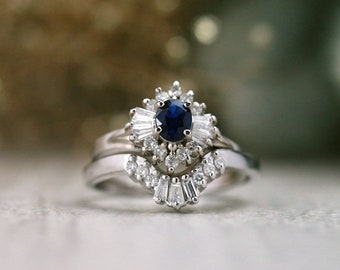 Sapphire ring guard | Etsy