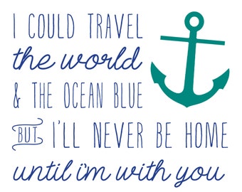 Nautical quote | Etsy