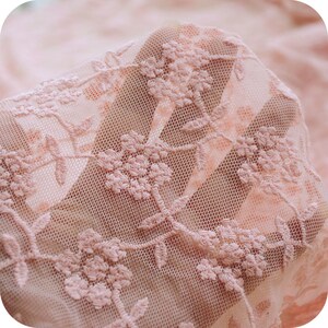 Pink lace fabric | Etsy