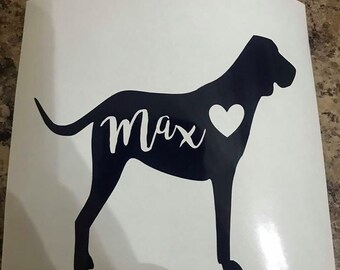 Coonhound decal | Etsy