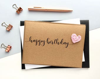 Rustic birthday card | Etsy