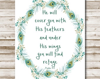 Peacock feather art | Etsy