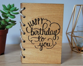 Rustic birthday card | Etsy