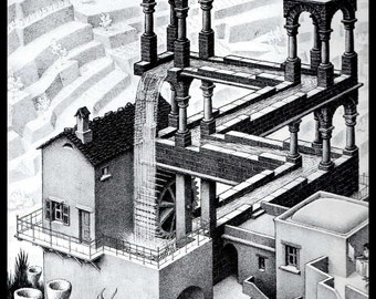 MC Escher Print Escher Art Cycle Circa 1938