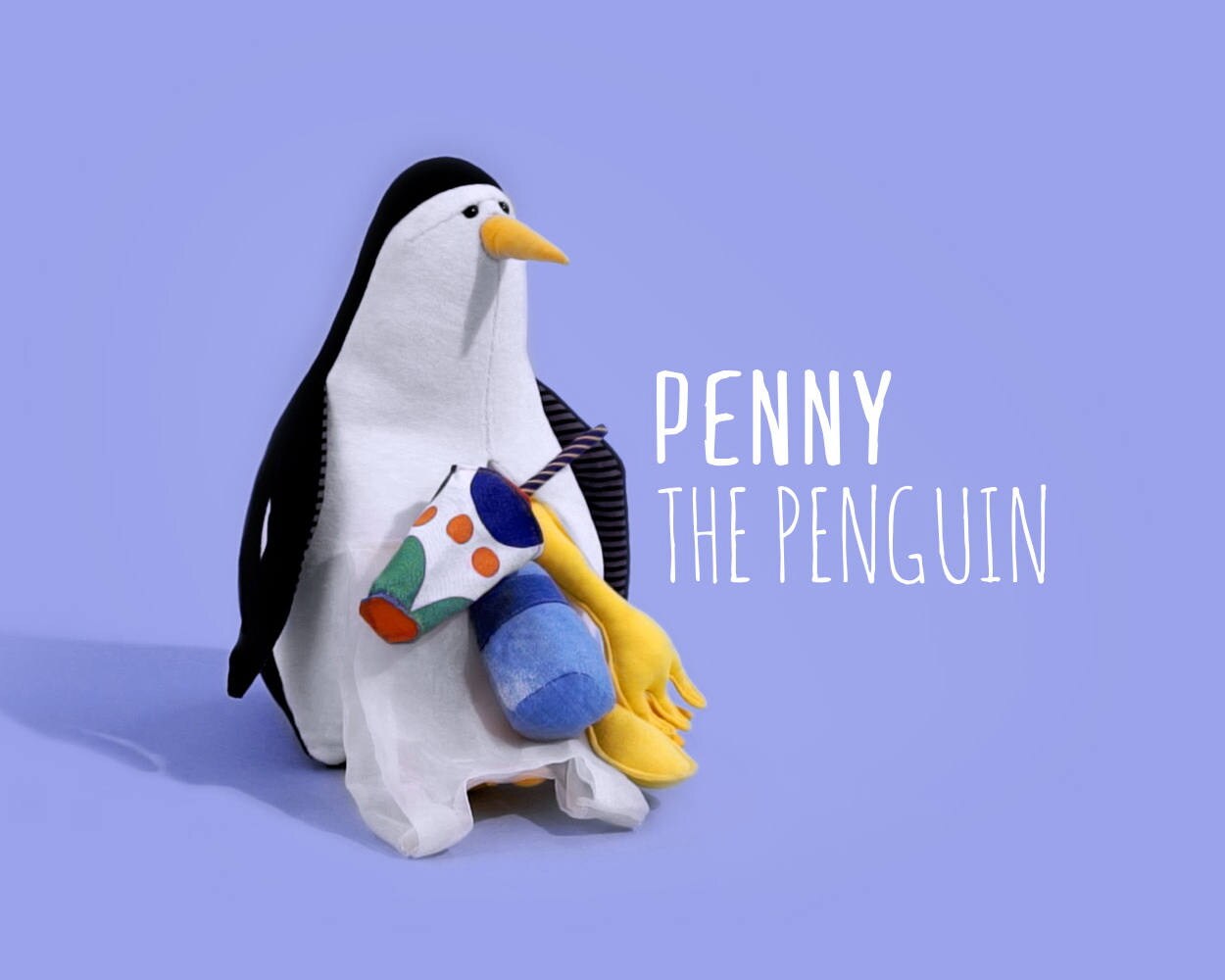 Pollutoy, Penny the Penguin, Stuffed Penguin, Educational Plush toy