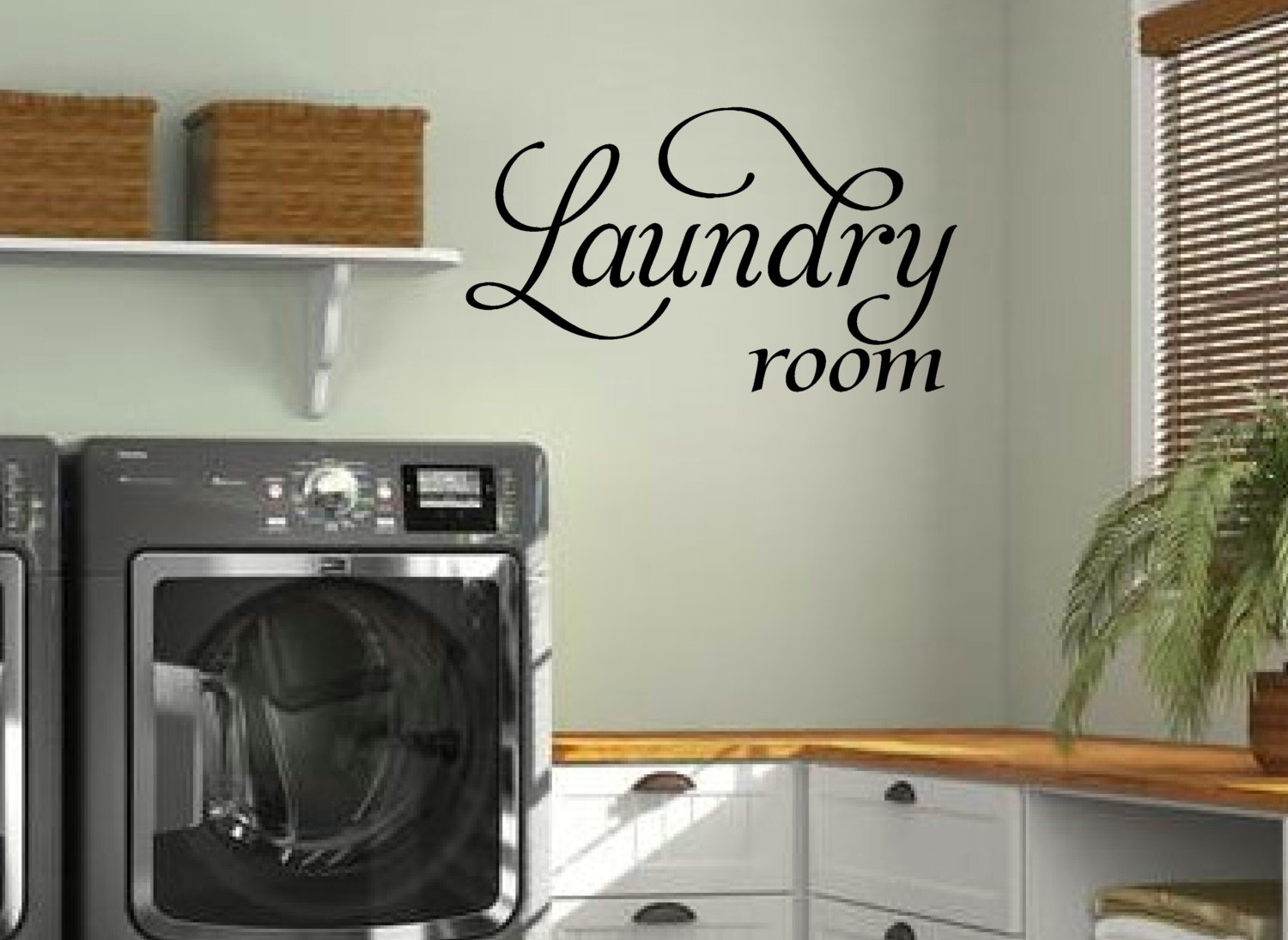 Laundry Wall Decal Laundry room decor Laundry Room Vinyl