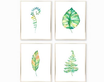 Leaf wall art | Etsy
