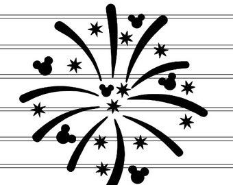 Mickey fireworks | Etsy