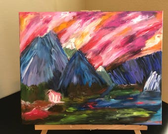 Iceland painting | Etsy