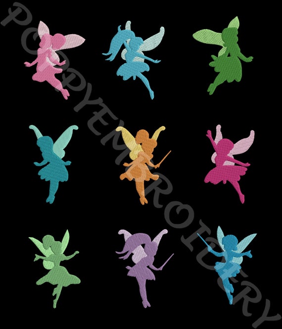FAIRY Design for Embroidery machine / fée motifs pour