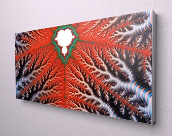 Red abstract art | Etsy