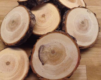 Natural wood slices | Etsy