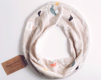 Tutorial for infinity scarf bib PDF pattern infinity scarf