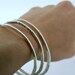 Sterling Silver Bangle Custom Bangle Custom Bracelet