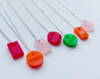 Perspex jewelry | Etsy