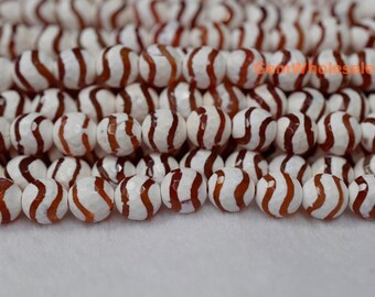 14.5 Grey Bulk tibetan Dzi beads 8mm/10mm/12mm/14mm