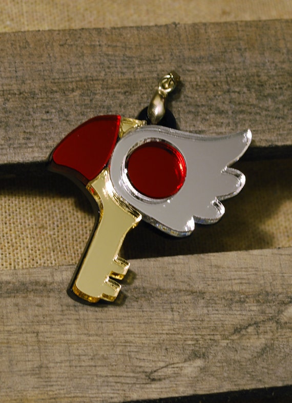 CardCaptor Sakura Sealing Wand Clow Key Acrylic Necklace