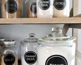 Pantry labels printable editable jpg pdf kitchen organization