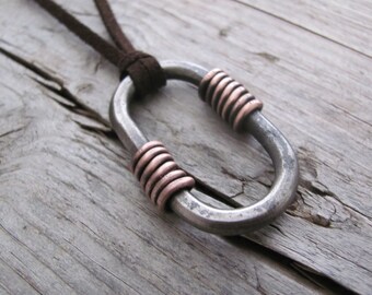 Iron Jewelry Forged Jewelry Forged Iron Pendant Necklace