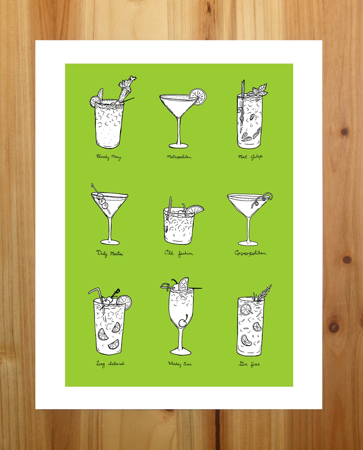 Classic Cocktail Print