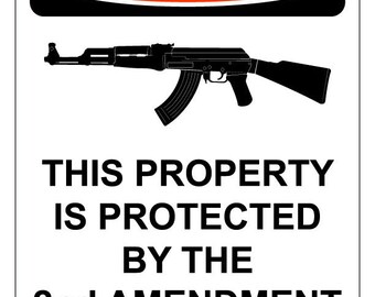2nd amendment sign | Etsy
