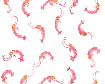 Shrimp print | Etsy