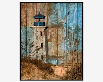 Rustic lighthouse | Etsy