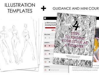 Fashion croquis | Etsy