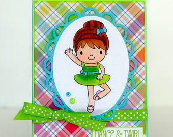 Dance recital card | Etsy