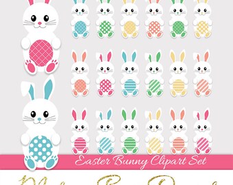 Bunny clipart | Etsy