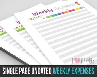Once a Week Cleaning Checklist Instant Download PDF format