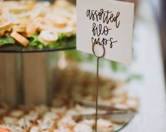 Christmas Dinner Table Cards Holiday Table Cards Food Labels