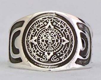 Mens aztec ring | Etsy
