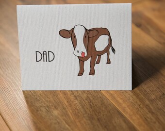 Cow card | Etsy