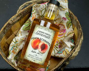 Customized Label Peach Schnapps Peach Cordial Peach