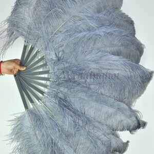 Ostrich feather fan | Etsy