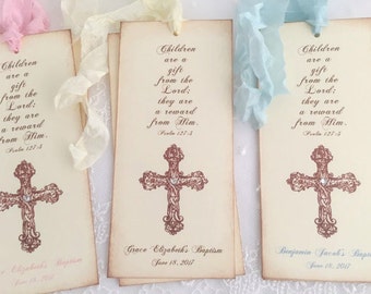 Baptism bookmark | Etsy