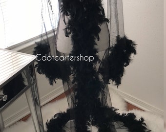 Feather robe | Etsy