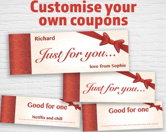 Printable Love coupons for wife/husband boyfriend/girlfriend