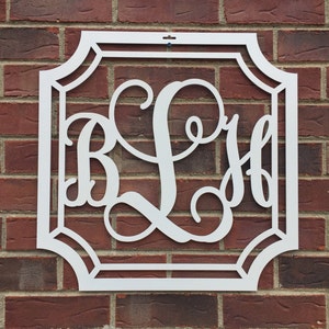 Metal monogram | Etsy