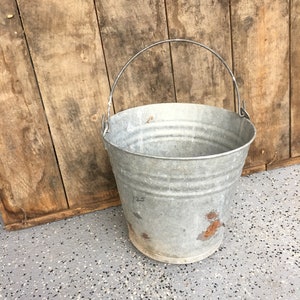 Metal pail | Etsy