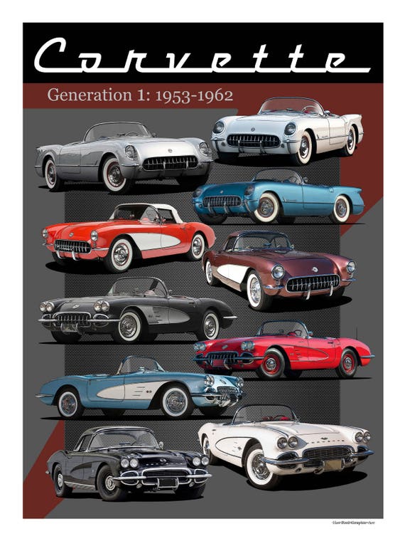Chevrolet Corvette 1st Generation Poster
