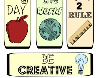 Kids bookmarks | Etsy