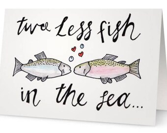 Two less fish | Etsy