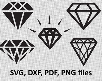 Diamond svg | Etsy