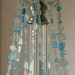 Sea Glass Chandelier Coastal Ceiling Fixture 5 Light Seashore