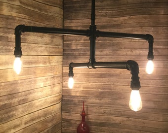 Pipe chandelier | Etsy