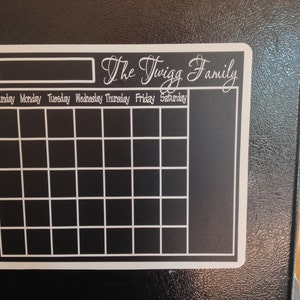 Chalkboard calendar | Etsy